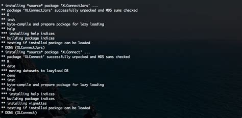 R Troubleshooting Xlconnect And Rjava On Macos