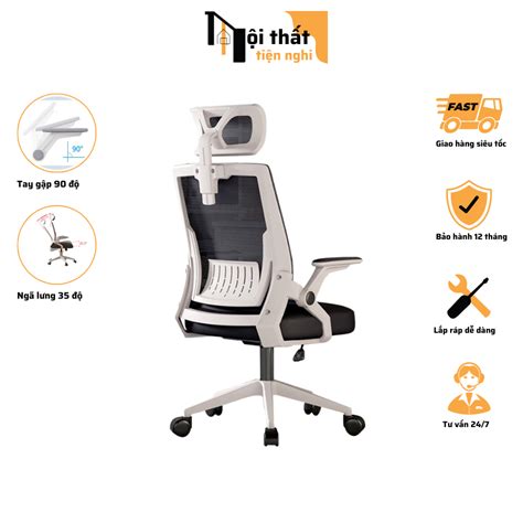 Ghế Xoay Văn Phòng Công Thái Học Pehouse Có Tựa Đầu Ngả Lưng 35 Độ Ghế Gaming Streaming Học