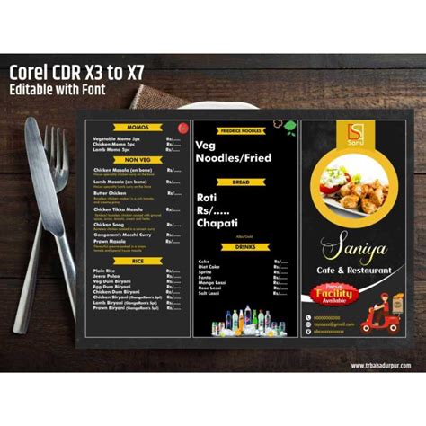 Restaurant Menu Card Design