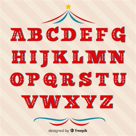 Letras De Circo Moldes De Letras Abecedario Letras Para Carteles My