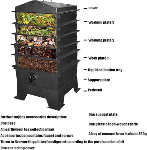 5 Tray Worm Compost Kit Heavy Duty Worm Composter Nepal Ubuy