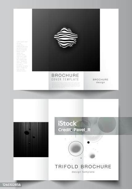 트리폴드 브로셔 전단지 레이아웃 잡지 도서 디자인 브로셔 커버 광고 모형을 위한 표지 디자인 템플릿의 벡터 레이아웃 기술 과학 미래 배경 공간 디자인 천문학 개념 0명에