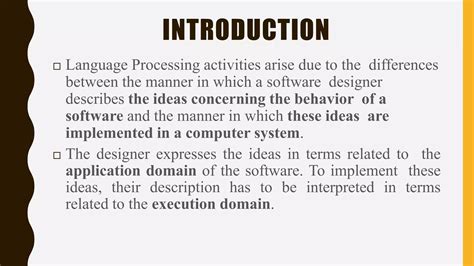 Language Processors Ppt