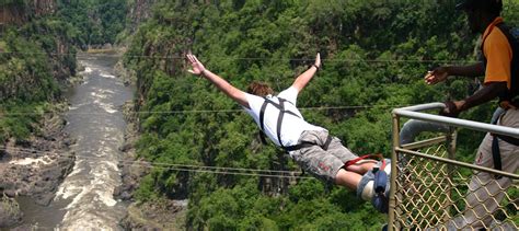 Victoria Falls Bungee Jumping Off Bridge