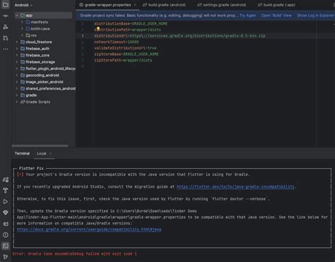 Im Unable To Match The Java Version With Gradle Within Flutter Stack Overflow