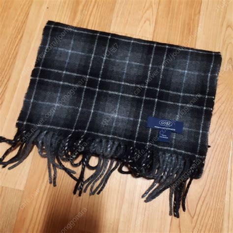Gobi 고비 캐시미어 100프로 체크무늬 머플러 남녀 기타 수입명품 중고나라