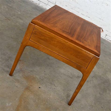 1963 Mcm Lane Rhythm Collection Walnut Single End Table With Drawer And