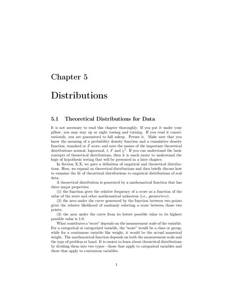 Selected Distribution Models Normal Lognormal Extreme Multivariate Normal Distributions