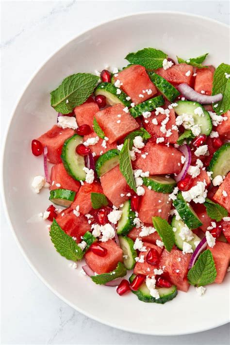 Refreshing Watermelon Feta Salad Delis Crunch