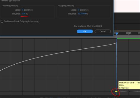 solved keyframe velocity speed and influence question adobe