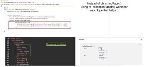 springfox bean validations size annotation does not work properly on