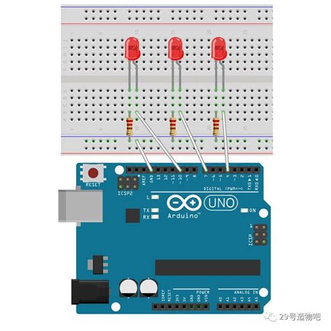 【arduino教程】第六讲：led交通灯实验 少儿编程