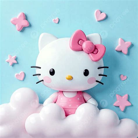 헬로 키티 헬로 키티 키티 사랑스러운 배경 일러스트 및 사진 무료 다운로드 Pngtree