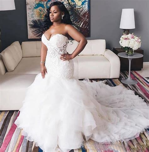 Plus Size Mermaid Wedding Dress