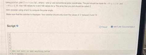 Hello I Really Need Help With This Matlab Question