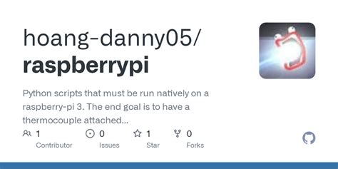 Github Hoang Danny05raspberrypi Python Scripts That Must Be Run