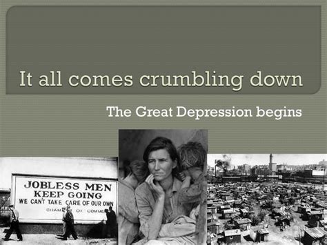 Ppt It All Comes Crumbling Down Powerpoint Presentation Free Download Id1640914
