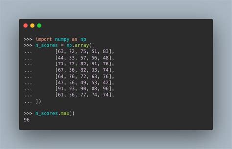 Real Python On Linkedin 🐍⚙️ Python Tricks — Finding The Max Value From A Multi Dimensional Array