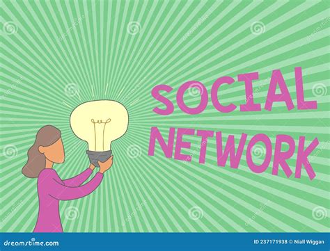 Hand Writing Sign Social Network Concept Meaning A Framework Of Individual Linked By