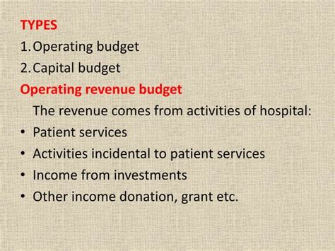 Budgeting In Nursing Ppt
