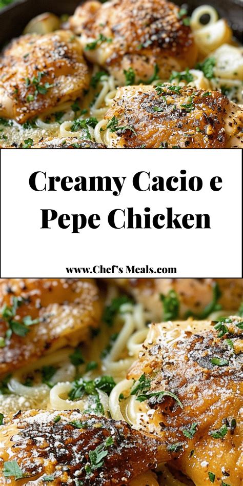 Creamy Cacio E Pepe Chicken A Simple Italian Inspired Dinner Chefs