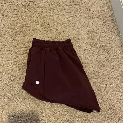 Lululemon Low Rise Hotty Hots 25 In Color Red Depop