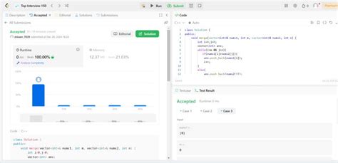 Shivam Dwivedi On Linkedin Today I Am Complete My First Leet Code Problem Que Merge Sorted