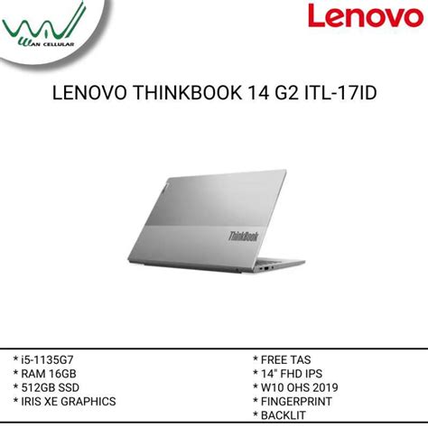 Jual NOTEBOOK LAPTOP LENOVO THINKBOOK G ITL ID I G GB GB IRIS XE GRAPHICS FHD