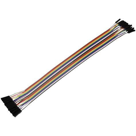 Joy It Jumper Cable For Raspberry Pi® And Arduino™ 20 Socket 25cm Rapid Electronics