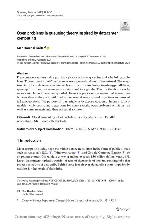 Open Problems In Queueing Theory Inspired By Datacenter Computing