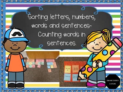 Sorting Letters Numbers Words And Sentences Counting Words In Sentences