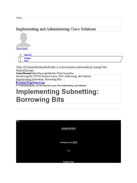 Implementing Subnetting Pdf Ip Address Networking Standards