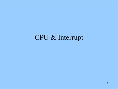 Ppt Ch 6 Interrupt Powerpoint Presentation Free Download Id 6967592