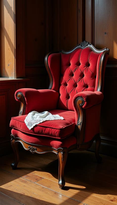 Free Velvet Victorian Elegance Image Armchair Velvet Red Download