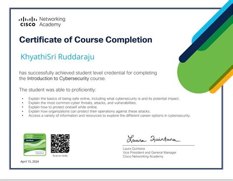 Coursecompletion Knowledgeempowerment Cisco Cisconetworkingacademy Khyathisri Ruddaraju