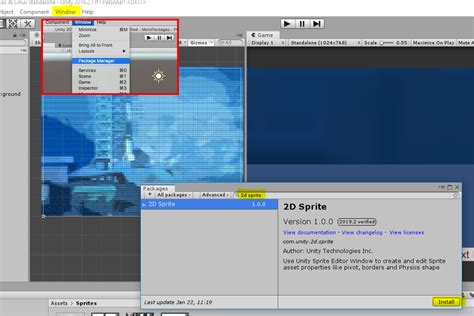 No 2d Sprite Editor Installed Error Message Show Gamedevtv