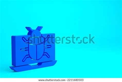 Blue System Bug On Monitor Icon Stock Illustration 2211680503 Shutterstock