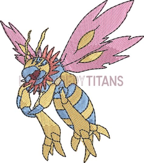 Flymon Digimon Free Machine Embroidery Design Download In Pes Jef Vp3