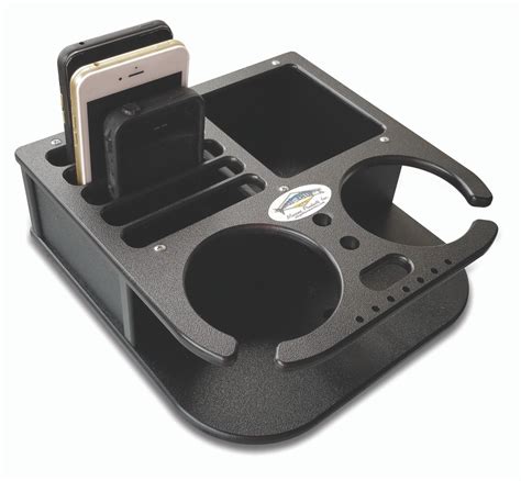 Deep Blue Marine Double Drink And Cell Phone Holder Black Bh 2cell B