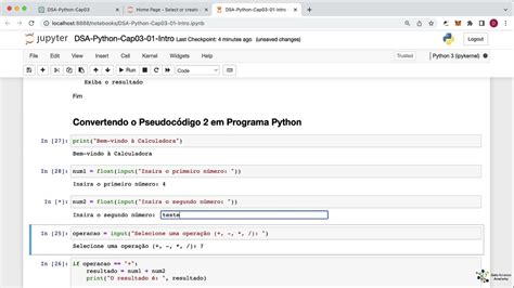 Convertendo O Pseudocódigo 2 Em Programação Python Parte 3 3 Youtube
