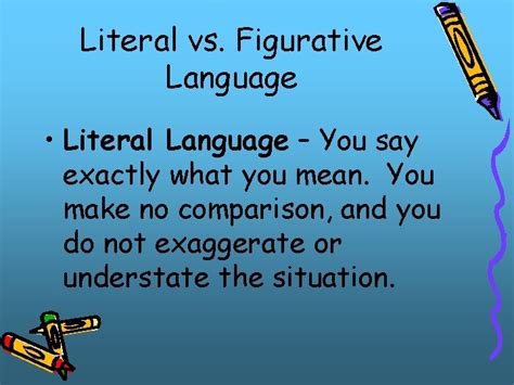 Figurative Language Literal Vs Figurative Language Literal Language
