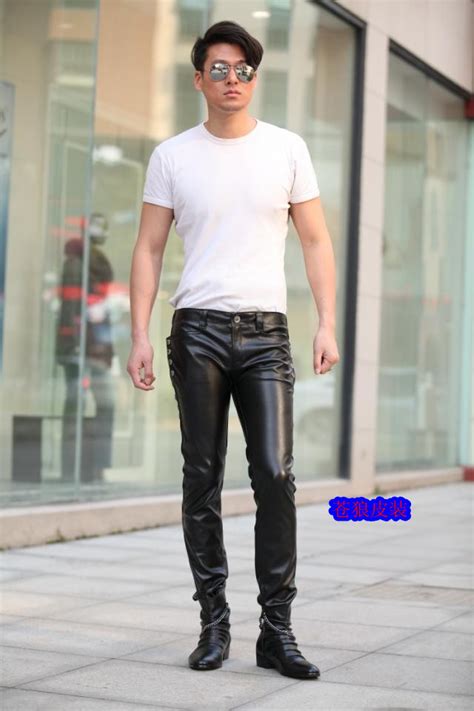 2013新款 男士真皮皮裤 金属扣修身进口小牛皮男长裤 海宁定做乖乖虎228