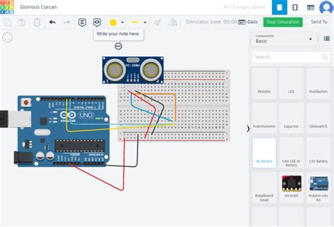 Circuit Design Ultrasonic Sensor Tinkercad Pdf