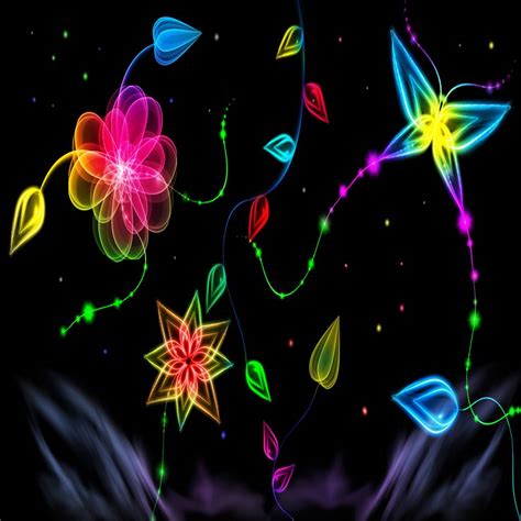 Neon Flowers Wallpapers 4k Hd Backgrounds On Wallpaperbat