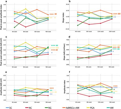 graphics of peak to peak amplitude index slope index peak to peak