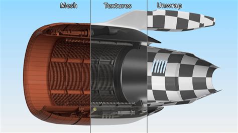 Jet Engine Casing Cutaway 3d Model Turbosquid 2381031