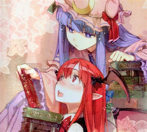 Anime 1080p Touhou Patchouli Knowledge Koakuma Touhou Hd Wallpaper