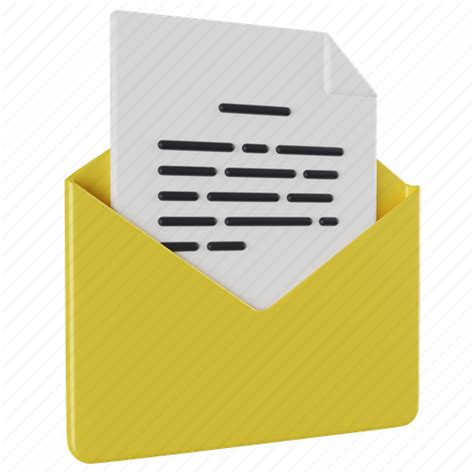 Envelope Inbox File Chat Mail Email Letter 3d Illustration