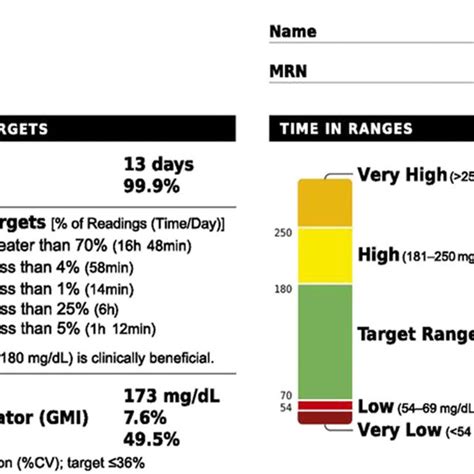 Sample AGP Report Adapted From Battelino T Danne T Bergenstal RM