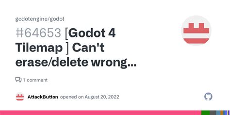 Godot 4 Tilemap Cant Erasedelete Wrong Placed Bitmasks From